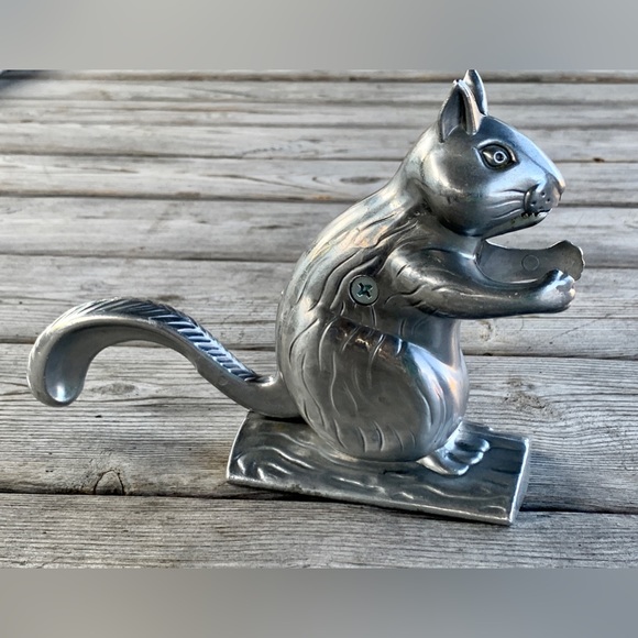 Art | 198s Vintage Figural Metal Squirrel Nutcracker Made In Taiwan ...
